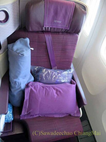 タイ航空TG676便バンコク→成田ビジネスクラス搭乗記24年7月